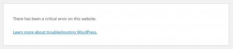 How to Fix the WordPress Error “There has been a critical error on your ...